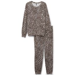 Intimissimi Pyjama 'A MOMENT OF GLAMOUR' Damen Gr&ouml;&szlig;e L beige / schwarz Winterkleid