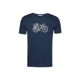 Greenbomb T-Shirt 'Bike Night' Herren Gr&ouml;&szlig;e XS navy / grau