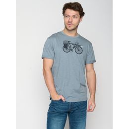 Greenbomb T-Shirt 'Bike Night' Herren Gr&ouml;&szlig;e S blau / schwarz