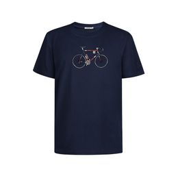Greenbomb T-Shirt 'Bike Mikkel' Herren Gr&ouml;&szlig;e XS blau / navy / rot