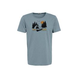 Greenbomb Shirt 'Nature Canoe Tent' male Blue size M