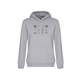 Greenbomb Sweatshirt 'Bike Mushrooms 2' Damen Gr&ouml;&szlig;e S grau / gr&uuml;n