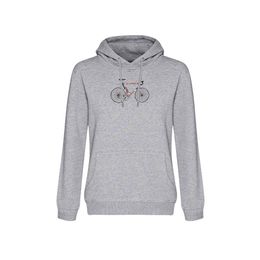Greenbomb Sweatshirt 'Bike Norway' female Grey size L
