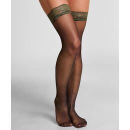 Hunkemöller Hunkemöller Over the Knee Socks 'Stay Ups' female Green size L/XL