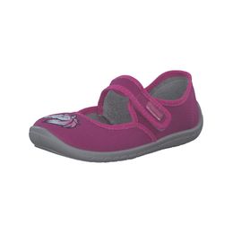 Fischer Hausschuh M&auml;dchen Gr&ouml;&szlig;e 32 fuchsia / wei&szlig;