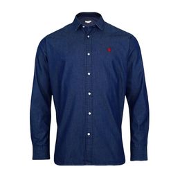 U.S. Polo Assn. Hemd Herren Gr&ouml;&szlig;e M blue denim / rot