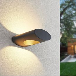 LUCANDE Forama LED-Au&szlig;enwandleuchte, dunkelgrau