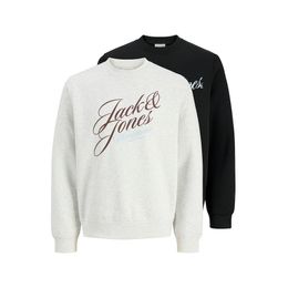 Jack & Jones JACK & JONES Sweatshirt 'JORINWOOD' Herren Gr&ouml;&szlig;e XXL schoko / grau / mint / schwarz