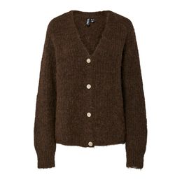 Pieces Knit Cardigan 'PCCLEO' female Brown size S