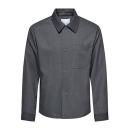 Only & Sons ONLY & SONS Hemdjacke "Miro" in Dunkelgrau - 21% | Größe XL | Herren-plussize