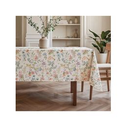 Mint Rugs Tischdecke "Floral Azahara" in Weiß/ Rosa/ Lila - 63% | Größe 155x300 cm |
