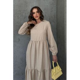 Trendyol Leinenkleid in Beige - 56% | Größe L | Damen-kleider