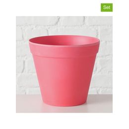 Boltze 2er-Set: Übertöpfe "Giardino" in Pink - (H)13,5 Ø 15 cm - 30% | Kerzen-vasen