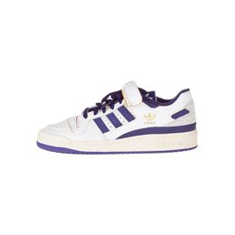 Adidas Leder-Sneakers "Forum 84" in Weiß/ Lila - 60% | Größe 44 | Damen-sneakers
