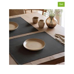Mint Rugs 2er-Set: Tischsets "Bria" in Anthrazit - (L)50 x (B)40 cm - 40% |