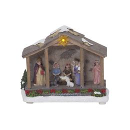 STAR TRADING LED-Dekoobjekt "Nativity" in Braun/ Bunt - (B)19 x (H)15 cm - 20% | Dekofiguren