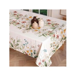 Mint Rugs Tischdecke "Floral And Tropical Maddy" in Weiß/ Rosa/ Grün - 56% | Größe 155x250 cm |