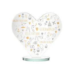 Leonardo Dekofigur "Gl&uuml;ckwunsch" in Wei&szlig; - (B)20 x (H)19 cm - 11% | Dekofiguren