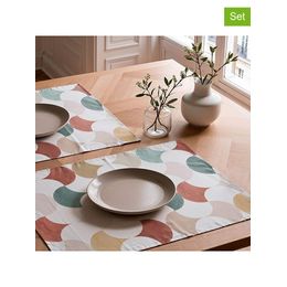 Mint Rugs 2er-Set: Tischsets "Miren" in Beige/ Blau/ Braun - (L)50 x (B)40 cm - 55% |