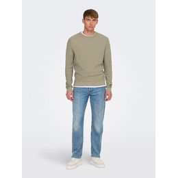 Only & Sons ONLY & SONS Pullover "Tony" in Beige - 36% | Gr&ouml;&szlig;e XL | Herren-plussize