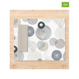 Mint Rugs 2er-Set: Tischsets "Caleb" in Weiß/ Blau/ Grau - (L)50 x (B)40 cm - 57% |