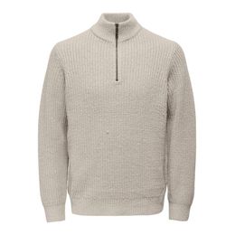 Only & Sons ONLY & SONS Pullover "Rolf" in Beige - 60% | Größe XL | Herren-plussize