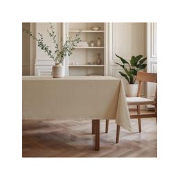 Mint Rugs Tischdecke "Smooth Bria" in Taupe - 60% | Größe 155x300 cm |
