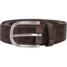 ORCIANI G&uuml;rtel - Classic Cocco Coda Color Belt Brown - Gr. 100 - in Braun - f&uuml;r Damen