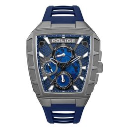 Police Uhren - Quarzuhr Tough Gear - Gr. unisize - in Blau - f&uuml;r Damen