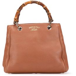 Gucci Hobo Bags - Small Calfskin Bamboo Shopper Satchel - Gr. unisize - in Braun - f&uuml;r Damen