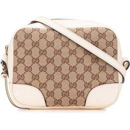 Gucci Hobo Bags - GG Canvas Bree Crossbody - Gr. unisize - in Braun - f&uuml;r Damen