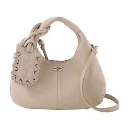 Ganni Clutches - Mini Grained Purse - Synthetic - White - Gr. unisize - in Beige - f&uuml;r Damen