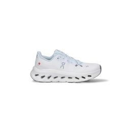 On Low-Top Sneaker - White Sneakers With Blue Details And Logo Embroide - Gr. 7_5 - in Wei&szlig; - f&uuml;r Damen