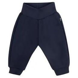 Jerseyhose TRIGEMA "TRIGEMA Bequeme Jogginghose mit Bündchen", Baby, Gr. 92, Normalgrößen, blau (navy), 50% Baumwolle, 50% Polyester, casual, Hosen