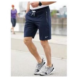 Trainingsshorts Catamaran, Herren, Gr. 56/58, Normalgrößen, blau (marine), 60% Baumwolle, 35% Polyester, 5% Elasthan, unifarben, kurz, Hosen