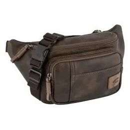 Bauchtasche Camel Active "Laos", Damen, Gr. B/H/T: 29cm x 16cm x 11cm, braun (braun2), Polyurethan, Polyurethan (PU), Retro, beschichtet, kontrastfarbene Details, leichte Abriebeffekte, Taschen, funktionaler Begleiter mit sportlichen Details ideal für den Alltag