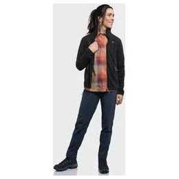 Schöffel Fleecejacke SCHÖFFEL "Hiking Fleece Jk Style Ash WMS", Damen, Gr. 38, schwarz (9990, schwarz), Oberstoff: 100% Polyester, sportlich, regular fit, hoch geschlossener Ausschnitt, Langarm, Jacken