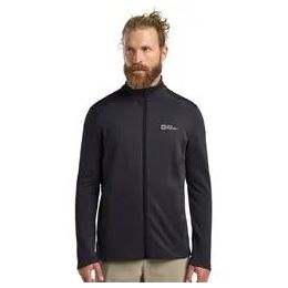 Fleecejacke Jack Wolfskin "KOLBENBERG FZ M", Herren, Gr. XXXL (60), grau (phantom), Oberstoff: 92% POLYESTER, 8% ELASTHAN; Futter 1:00% POLYESTER, Jacken