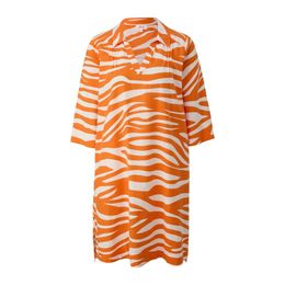 s.Oliver Kleid Damen Gr&ouml;&szlig;e 36 orange / wei&szlig; Winterkleid