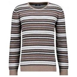 Rundhalspullover Ragman, Herren, Gr. 56, camel, 95% Baumwolle 5% Cashmere, Pullover
