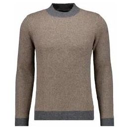 Rundhalspullover Ragman, Herren, Gr. 54, anthrazit, 90% Wolle 10% Baumwolle, Pullover