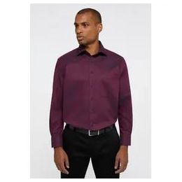 Langarmhemd Eterna "COMFORT FIT", Herren, Gr. 46, verkürzte Ärmellängen, bordeaux, 100% cotton, normal, Manschette, Hemden