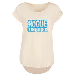 F4NT4STIC T-Shirt 'Rogue Trooper Comic Book Blue Logo' Damen Gr&ouml;&szlig;e 4XL sand / neonblau