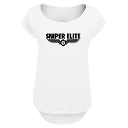 F4NT4STIC Shirt 'Sniper Elite Black Logo' female White size XXXL