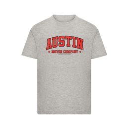 F4NT4STIC T-Shirt 'British Motor Heritage Austin Motor Company' Jungen Gr&ouml;&szlig;e 134/140 grau / rot / schwarz