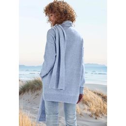 Vivance Strickjacke blau Gr. 32/34 für Damen. Mit ohne Ausschnitt. Figurumspielend