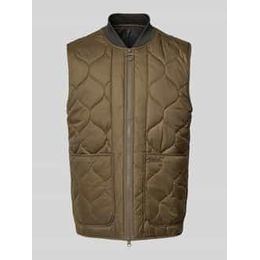 Barbour Regular Fit Steppweste mit Zweiwege-Reißverschluss