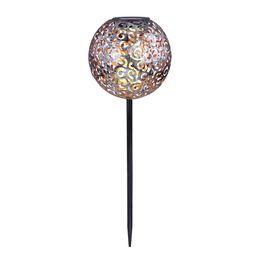 Globo lighting Solarleuchte "SOLARLEUCHTE METALL SILBERFARBEN, 1XLED" in silver | Gr.: onesize