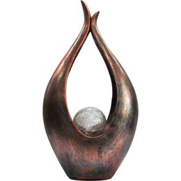 Globo lighting Solarleuchte "SOLARLEUCHTE KUNSTSTOFF BRONZEFARBEN, 1XLED" in brown | Gr.: onesize