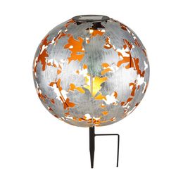 Globo lighting LED-Solar-Gartenstecker in Silber/ Gold - (H)37 x &Oslash; 27 cm | Gr.: onesize